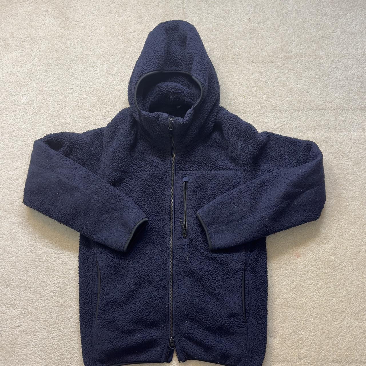 Mens Uniqlo Sherpa Hoodie size XS warm and... - Depop