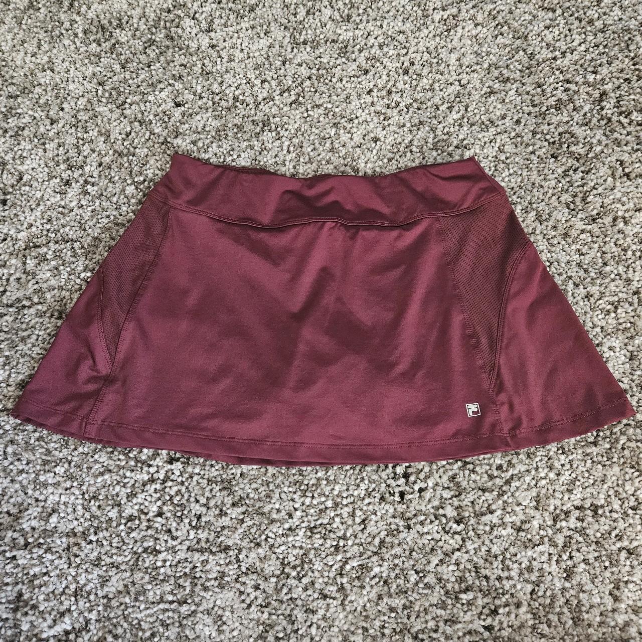 Womans Fila Athletic Maroon Skort Size:... - Depop