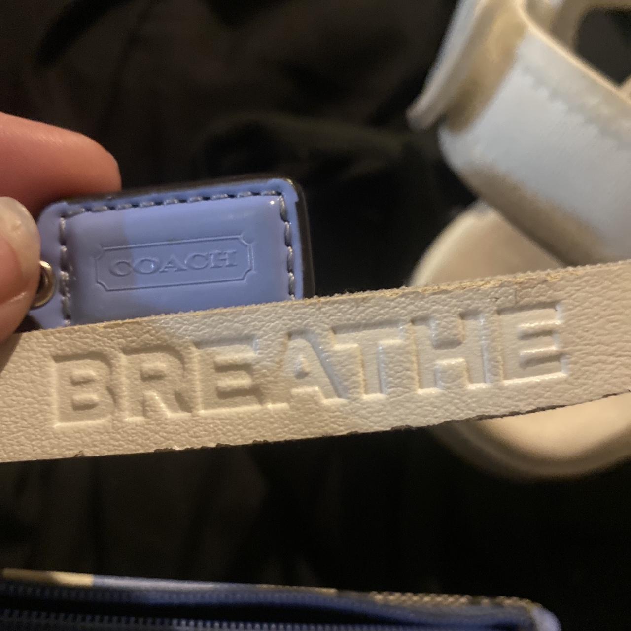 Coach Women's Grey and Blue Wallet-purses | Depop