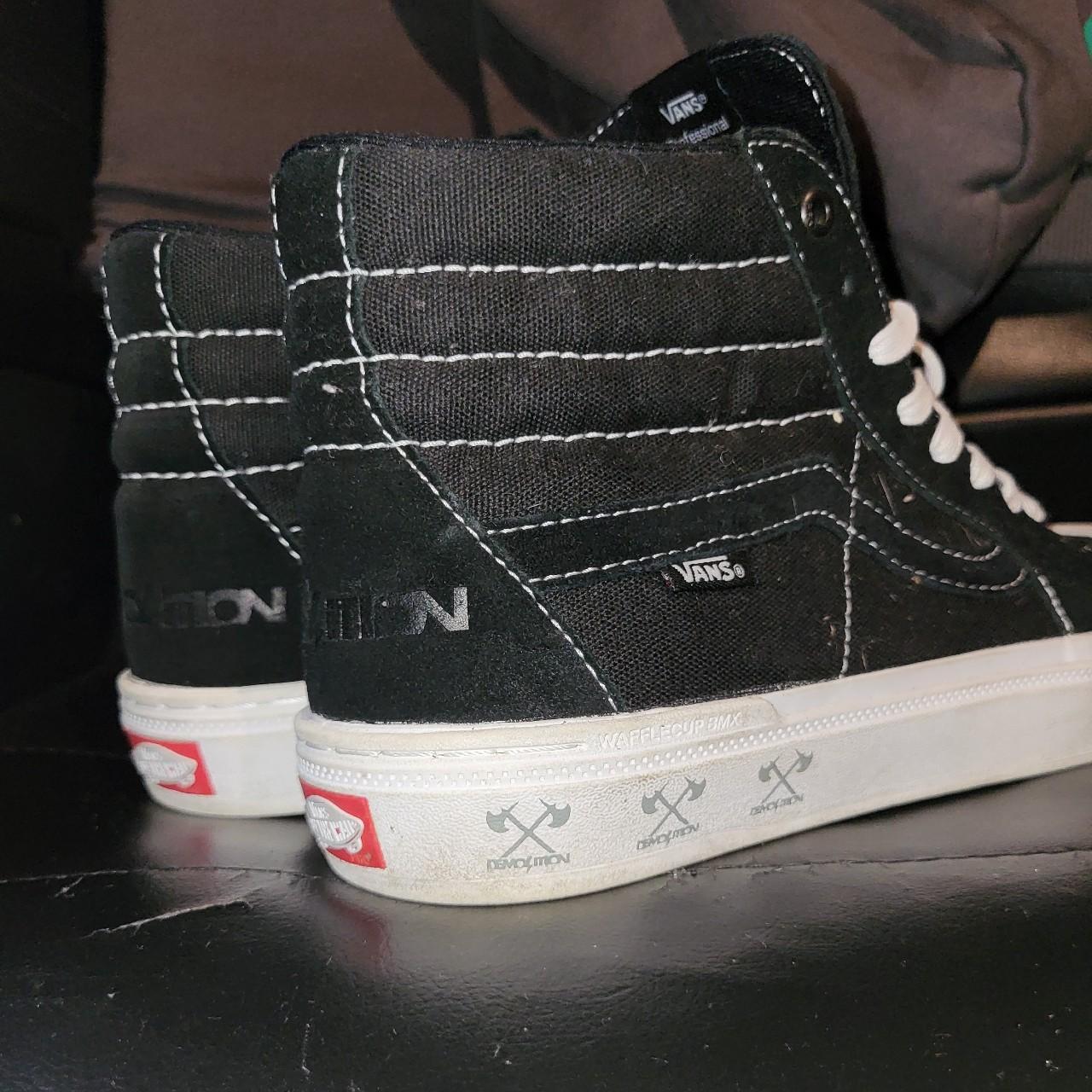 •Size 10.5 Vans × Demolition BMX Sk8 HI Pro •9/10... - Depop