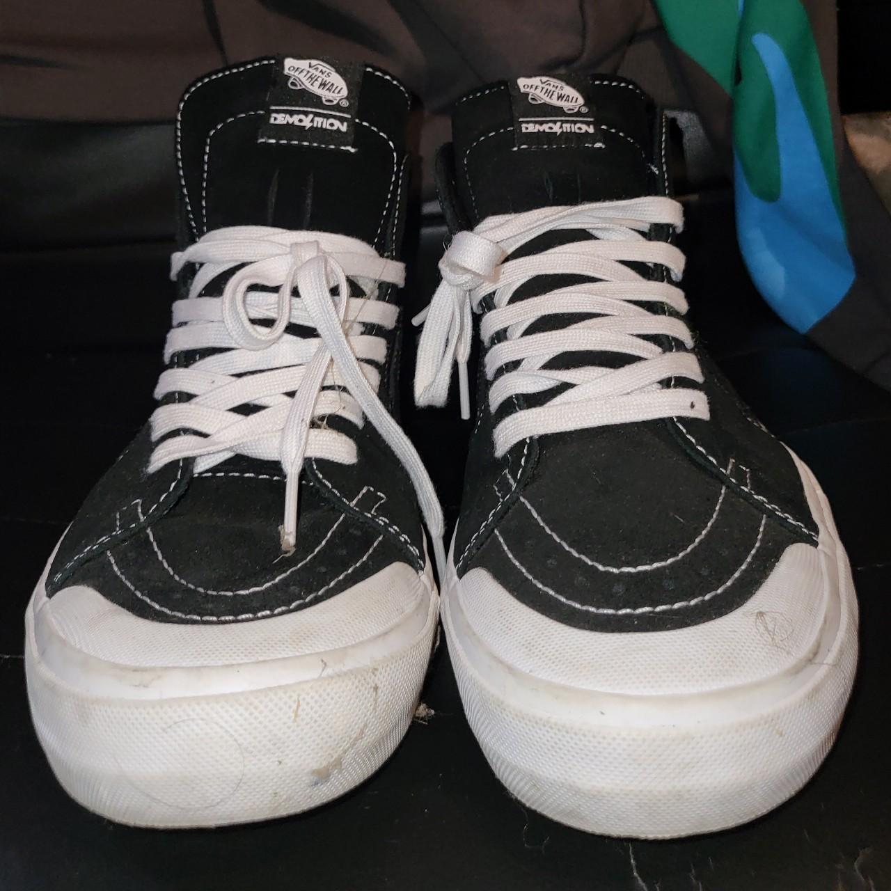 •Size 10.5 Vans × Demolition BMX Sk8 HI Pro •9/10... - Depop