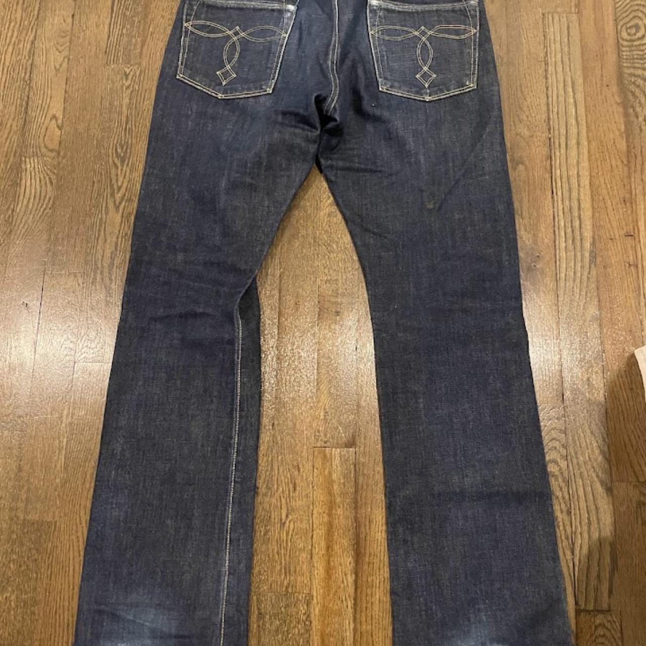 RRL by Ralph Lauren Men's Navy Jeans | Depop