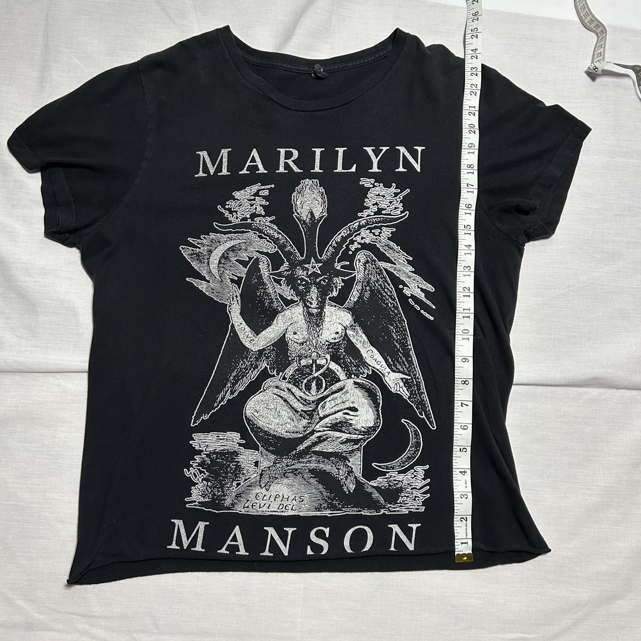 Marilyn Manson Rare Bigger Than Satan T Shirt 90’s... - Depop