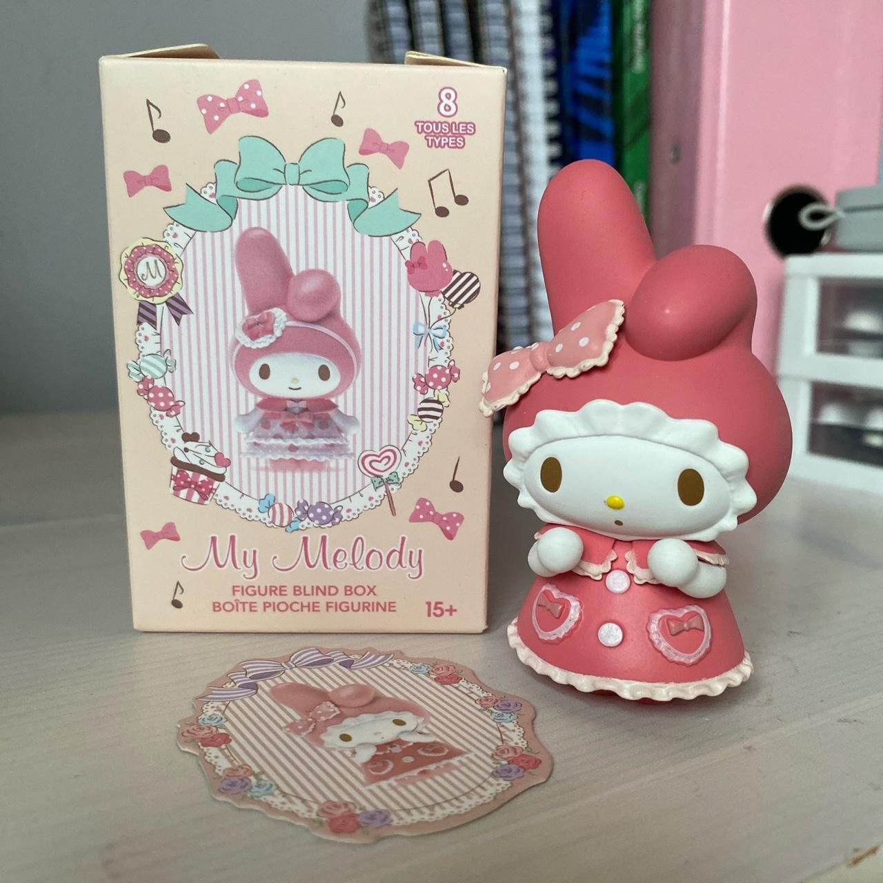 my melody tea party series blind box figure miniso... - Depop