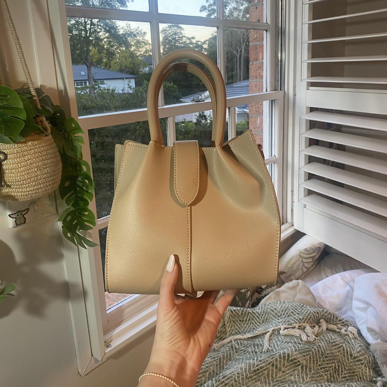 Glassons Cream Clip Mini Tote - Perfect condition... - Depop