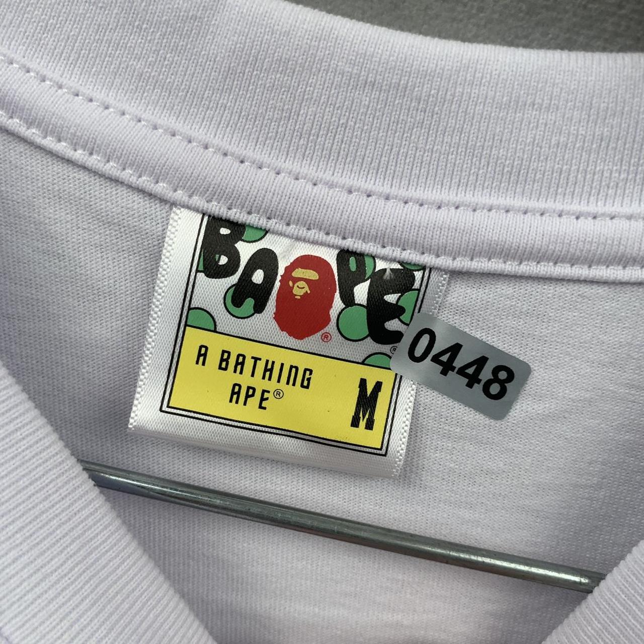 BAPE x Chrome hearts graphic print t shirt, white... - Depop