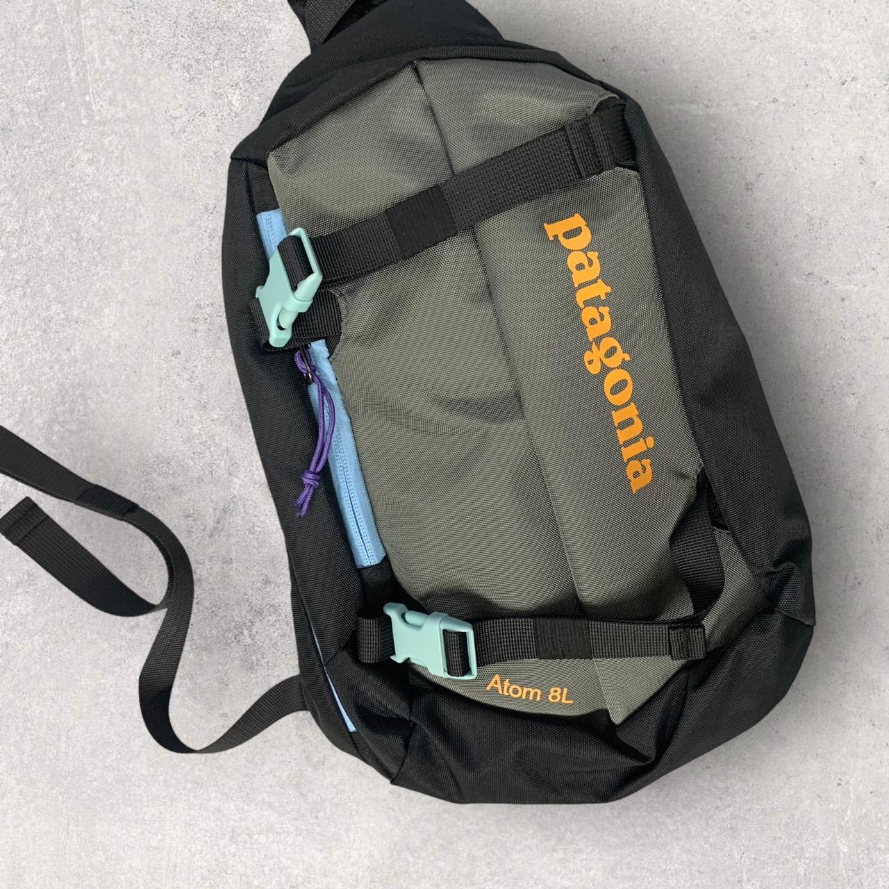 Patagonia sling bag- black/grey SKU1009 - Depop
