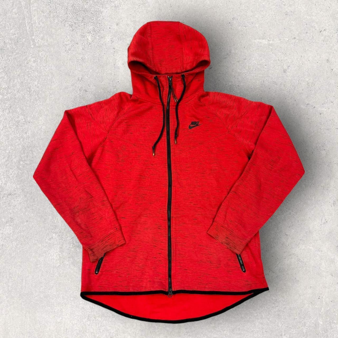 Vintage Nike tech fleece red men’s Large slight... - Depop