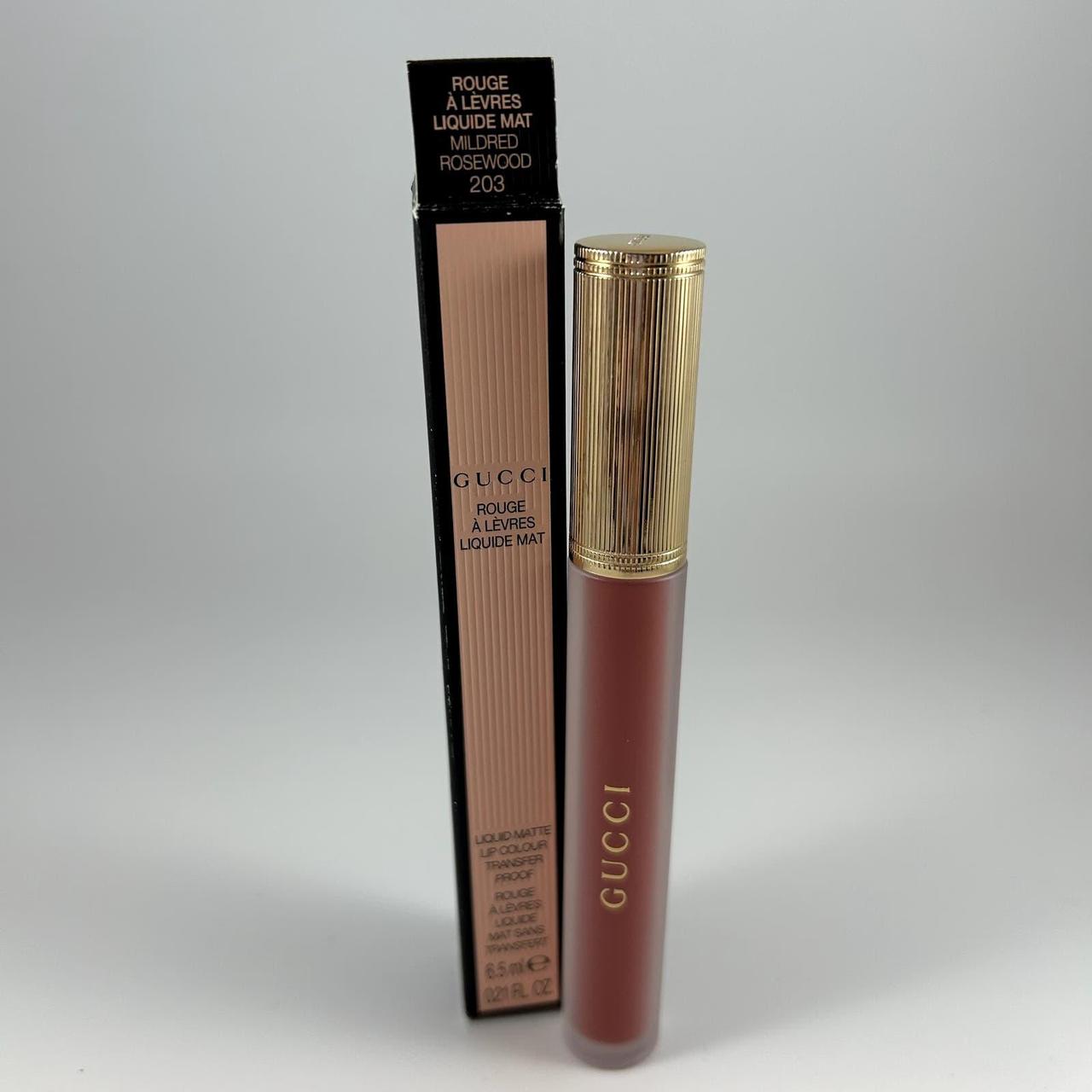 - Gucci Liquid Matte Lipstick 203 Mildred Rosewood -... - Depop