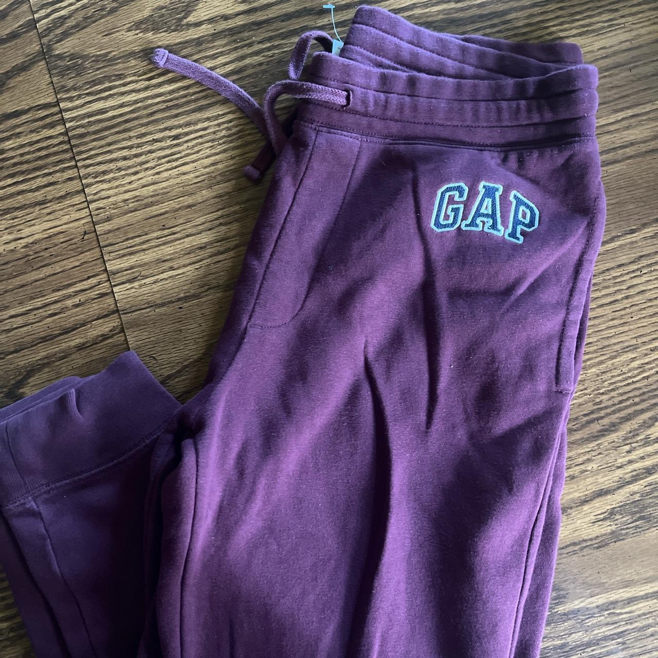 Gap Men's Burgundy Joggers-tracksuits | Depop
