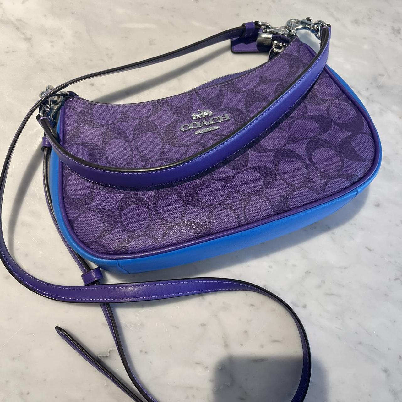 Coach Purple Two Tone Teri Crossbody... - Depop