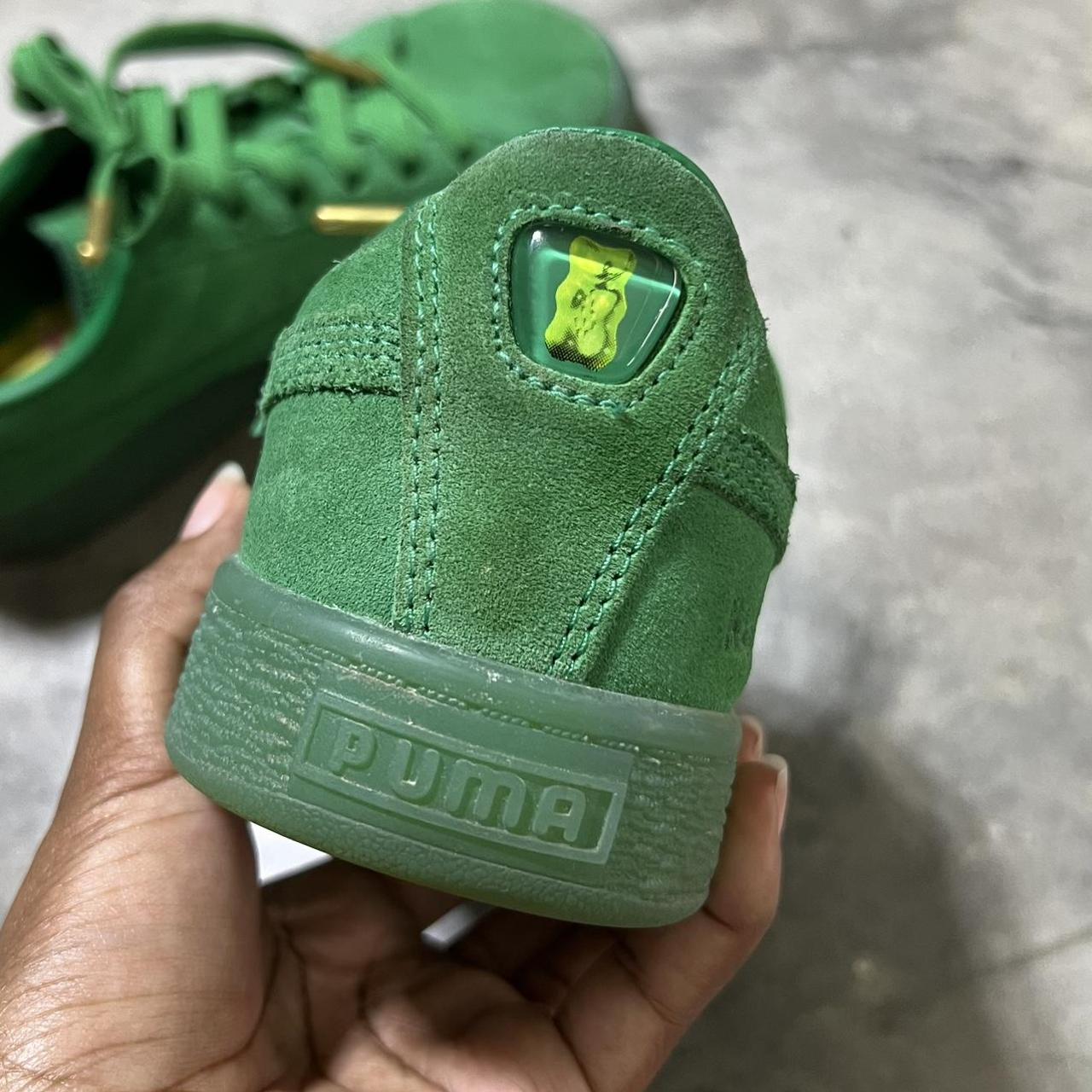 Puma x Haribo Green Pumas Worn multiple times but... - Depop