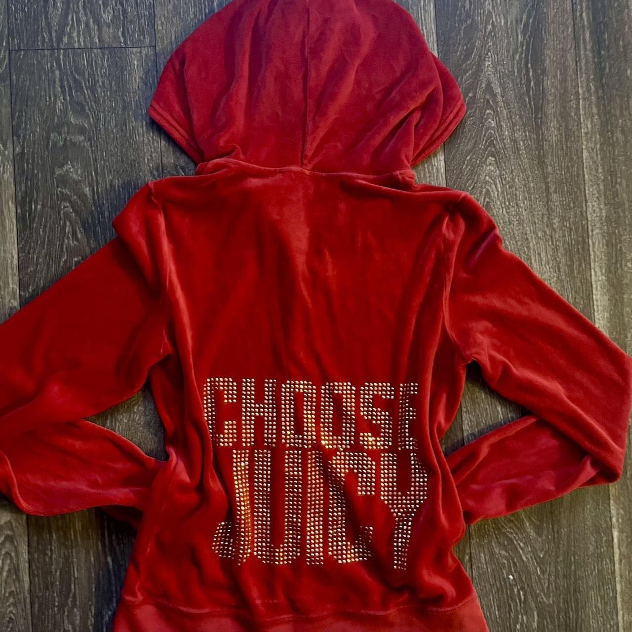Juicy couture red tracksuit there’s a tiny stain on... - Depop