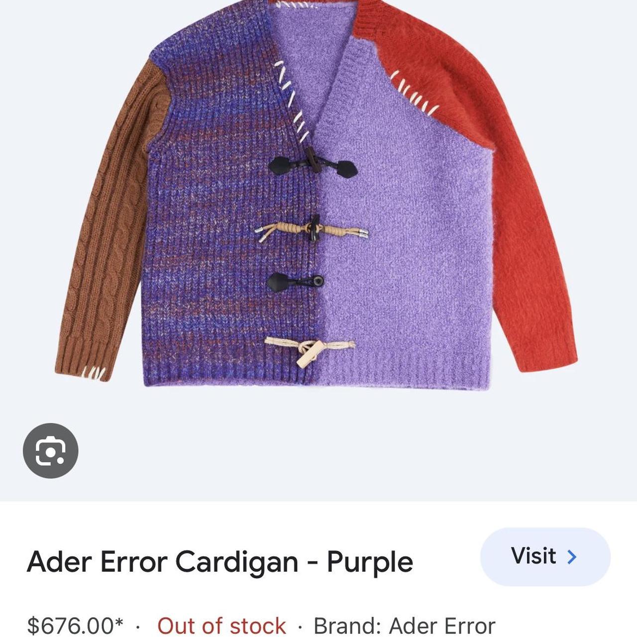 Adder Error oversized cardigan $670 2021 Fall... - Depop