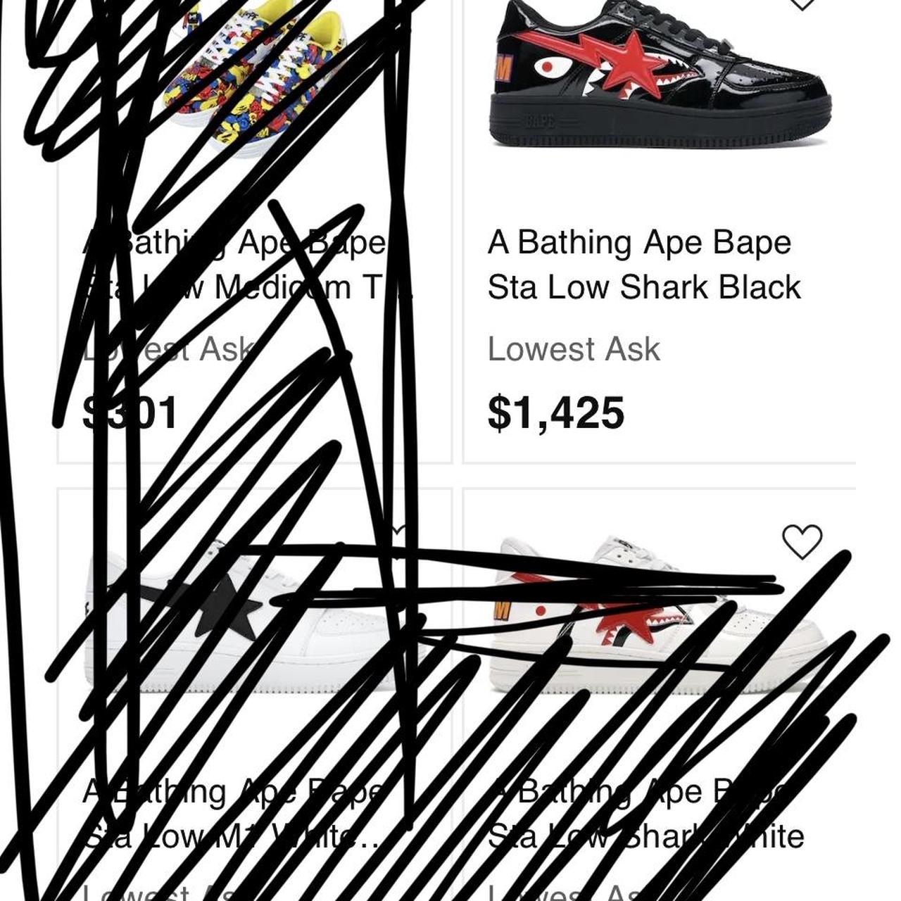 BAPESTA SKATE LOW - Depop