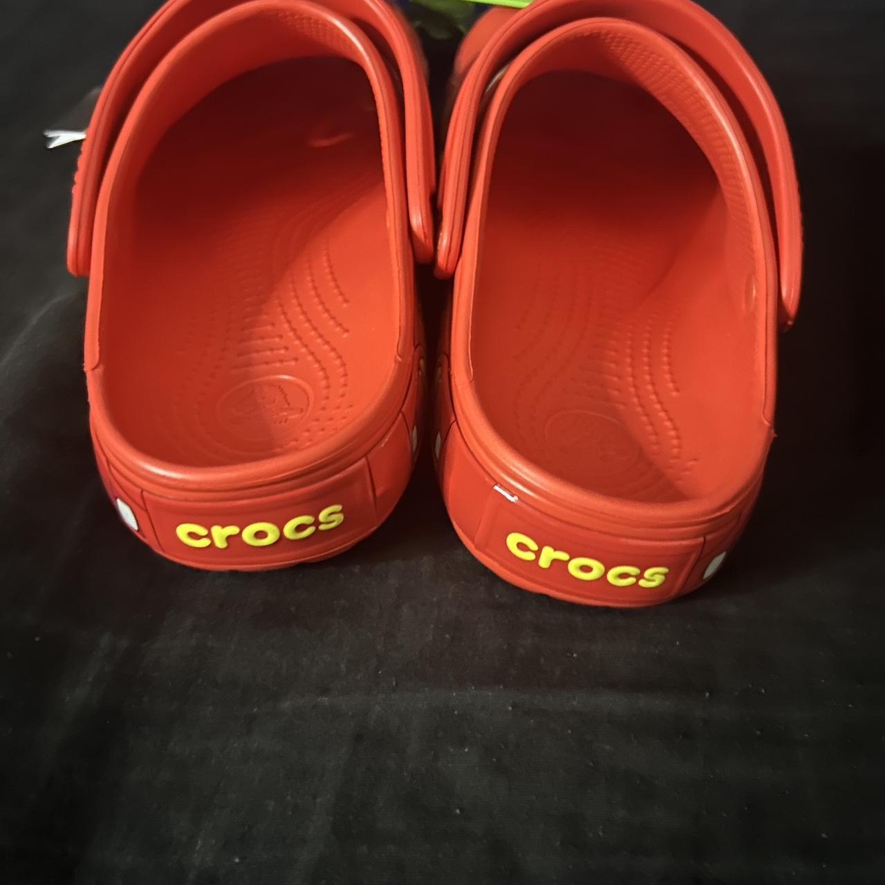 lightning mcqueen crocs Size 5M 7W - Depop