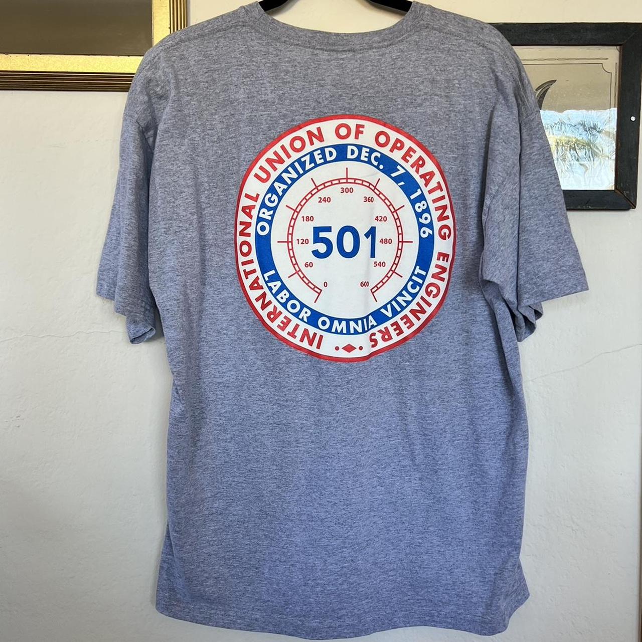 USA made ENTIRELY Union tshirt, perfect condition—... - Depop