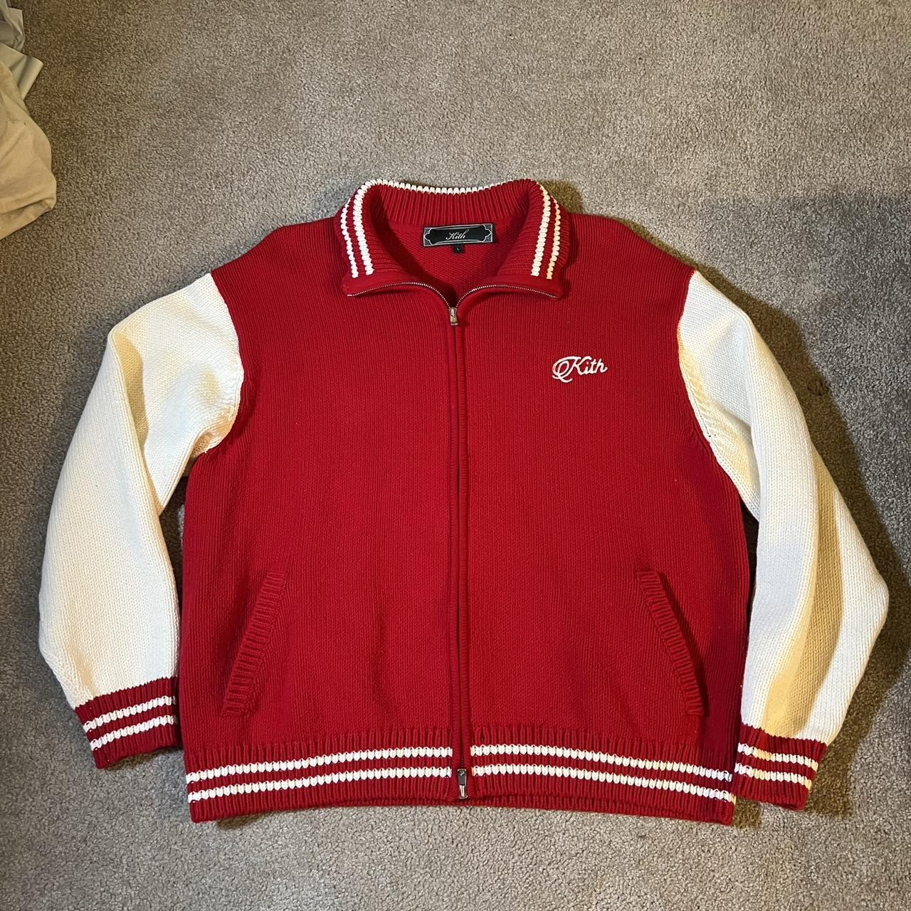 kith fw23 wyona full zip sweater like new, worn... - Depop