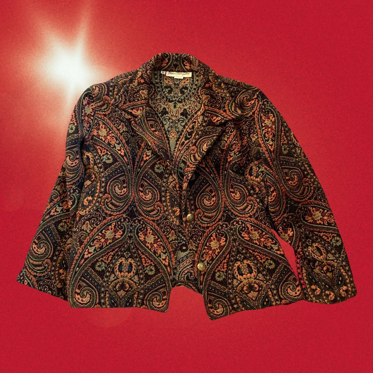 Vintage Norm Thompson Jacket Womens Large Black... - Depop