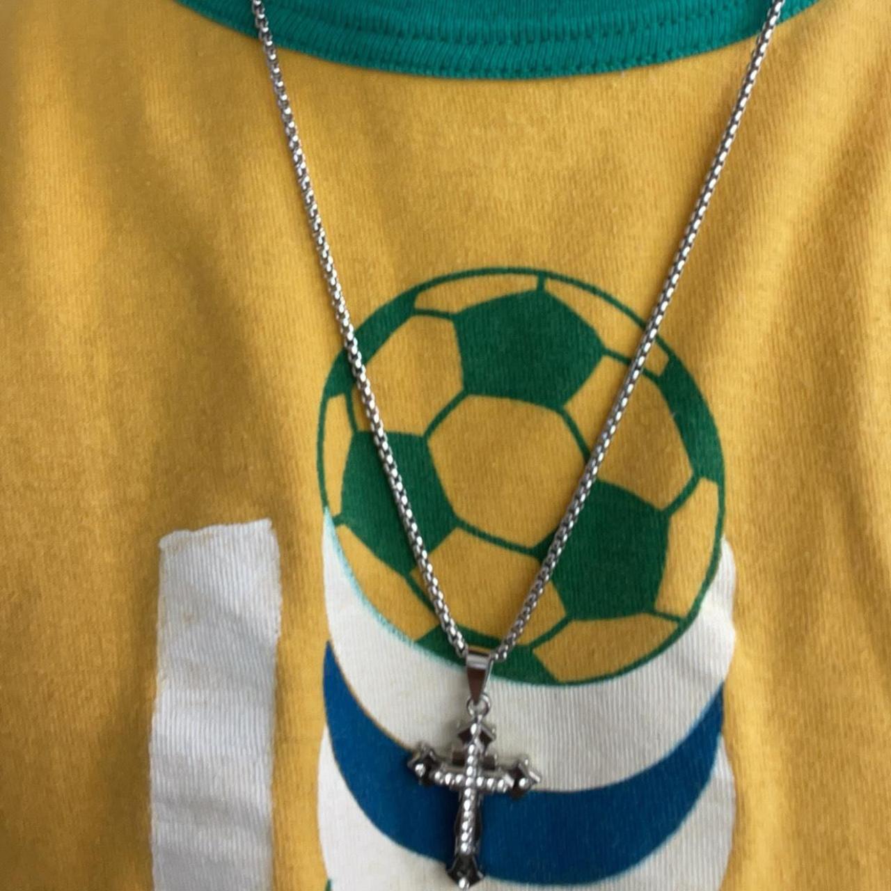 Sick Diamond Cross Necklace 60cm super cool... - Depop