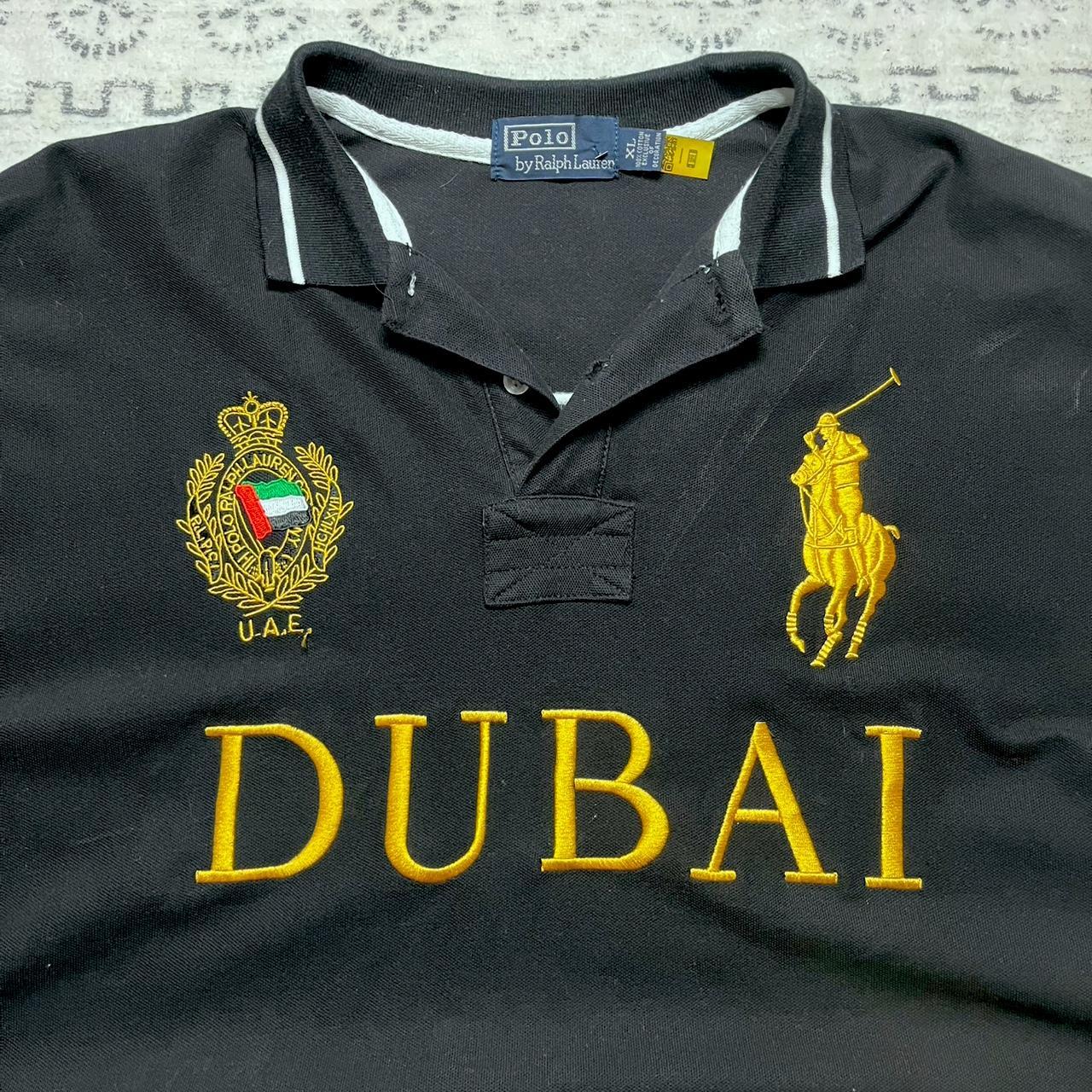 Black Polo Ralph Lauren Dubai polo shirt y2k chief... | Depop