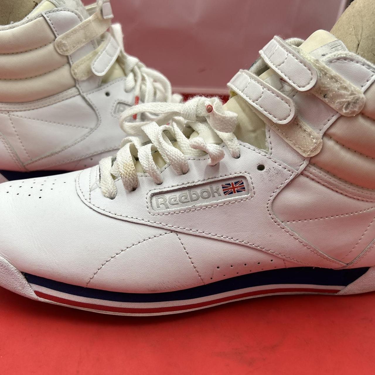 Reebok classic freestyle high top sneaker retro... - Depop