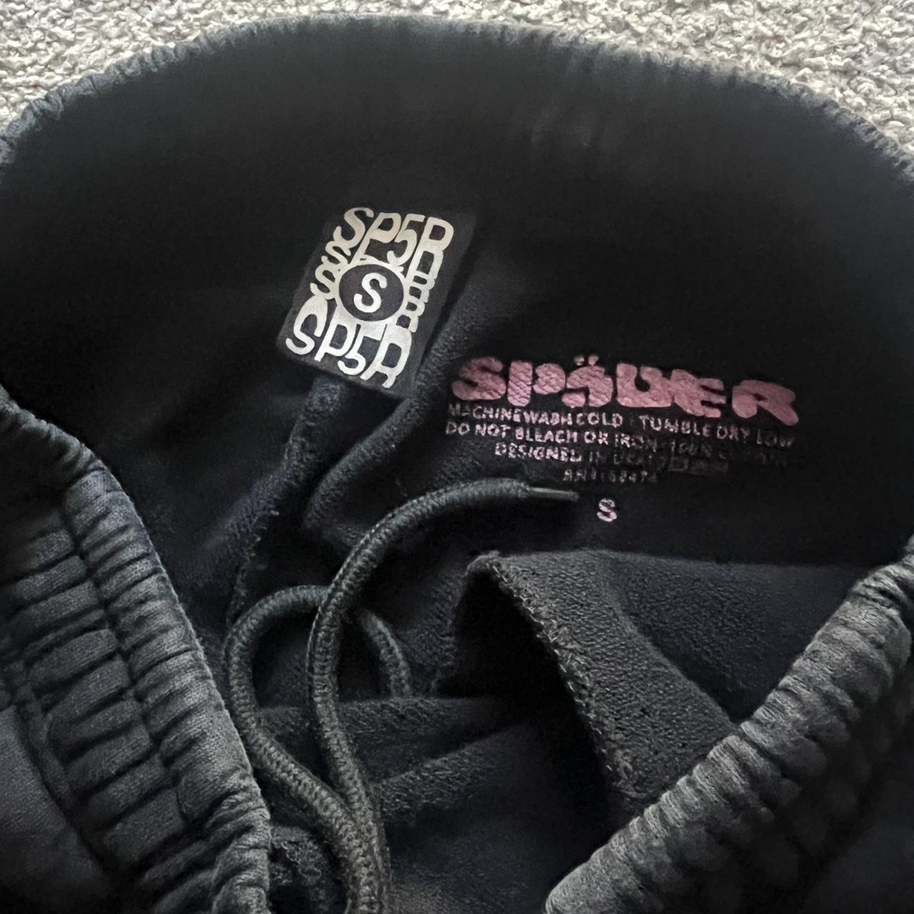 Black pink spider pants - Depop