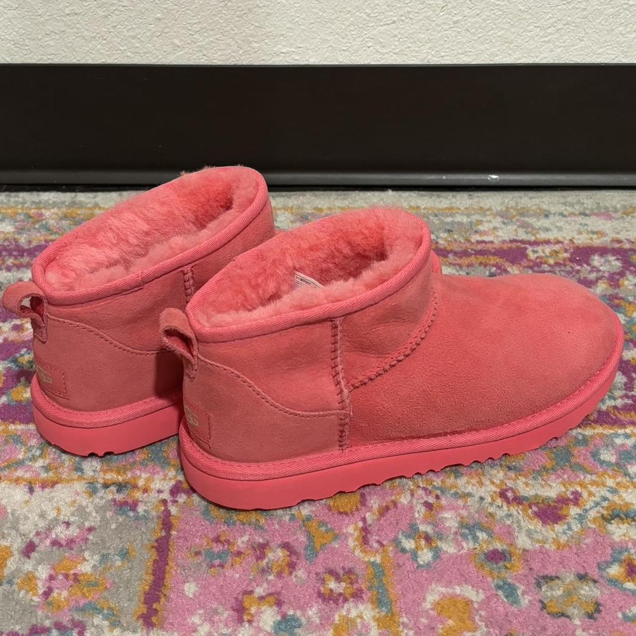 Pink guava ultra mini Ugg boots Size 6- could fit a... - Depop
