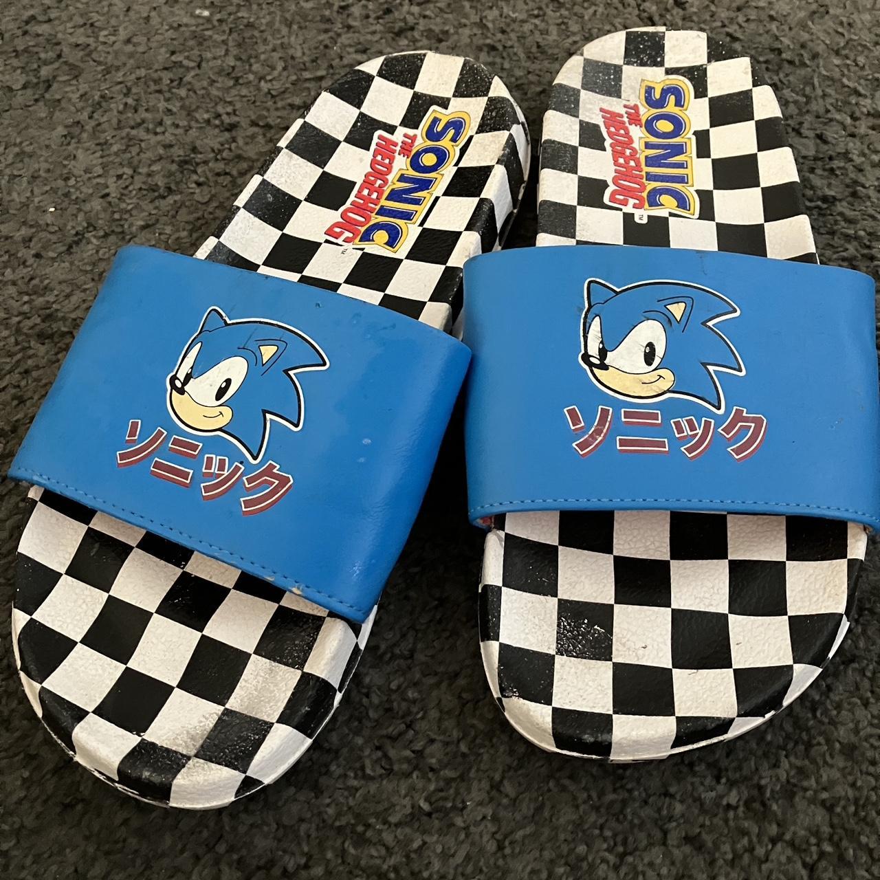 Size 10 Sonic the hedgehog slides decent condition... | Depop