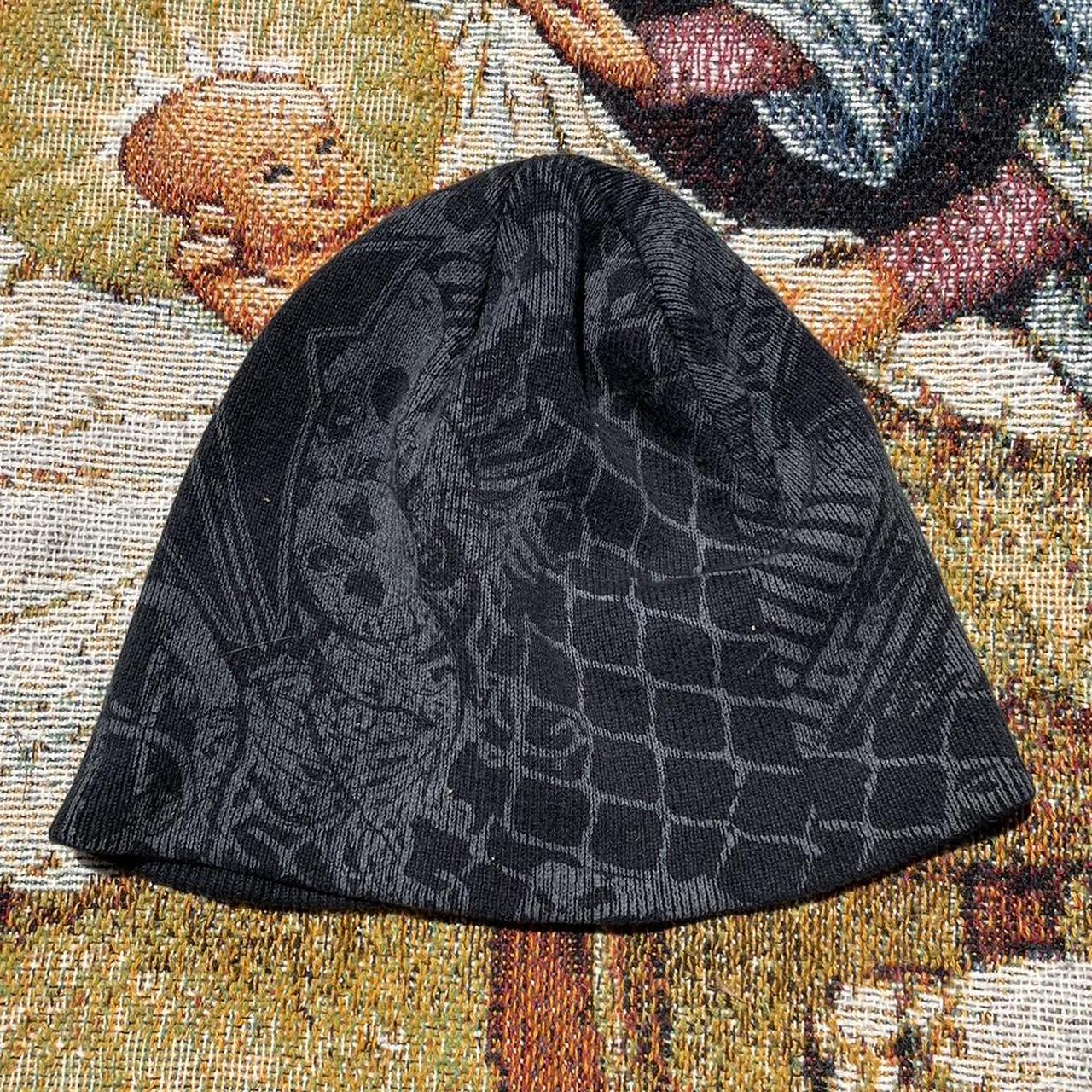 Vintage Y2k Grunge Affliction Style Beanie 🖤 - Depop