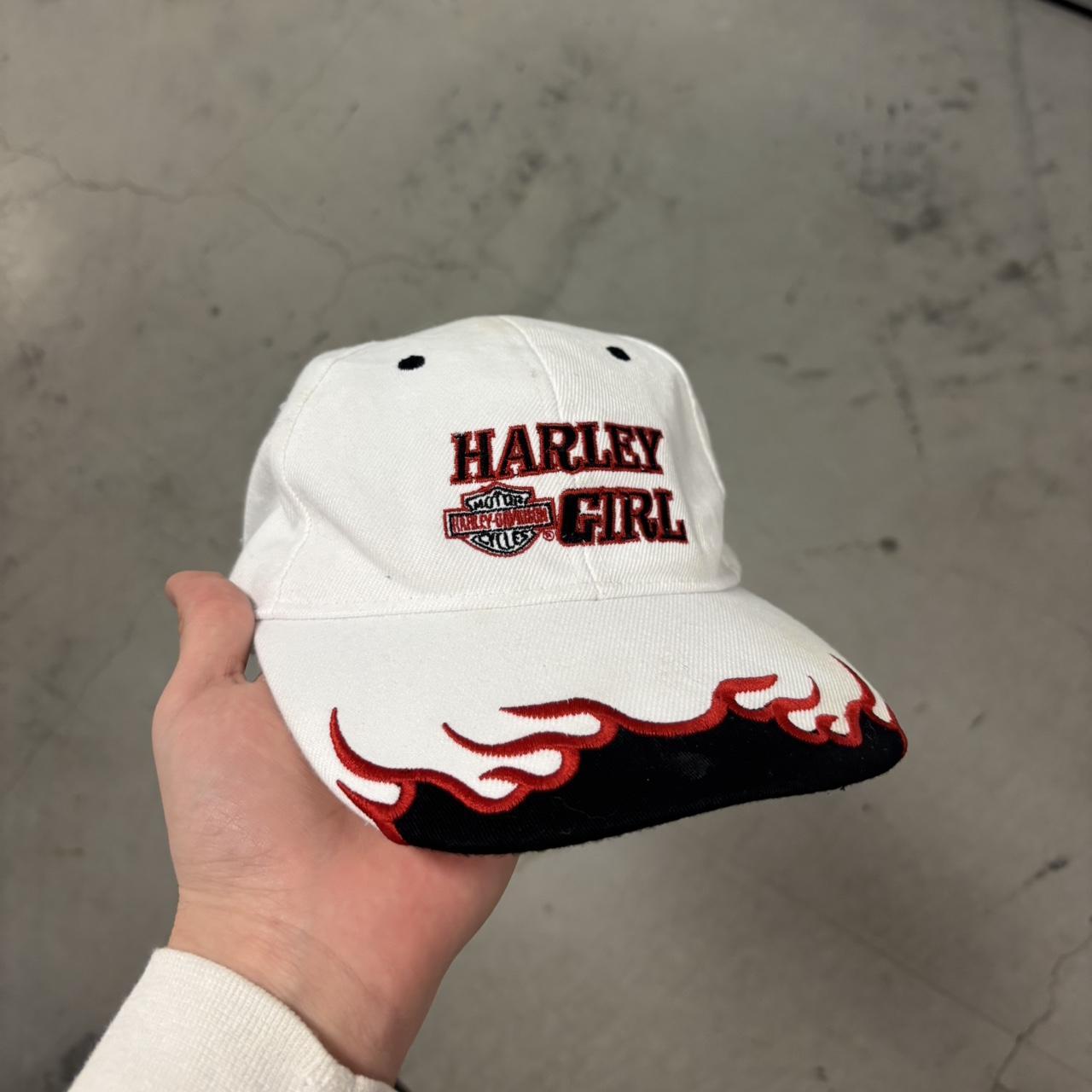 Womens Vintage “Harley Girl” Harley Davidson Hat... | Depop