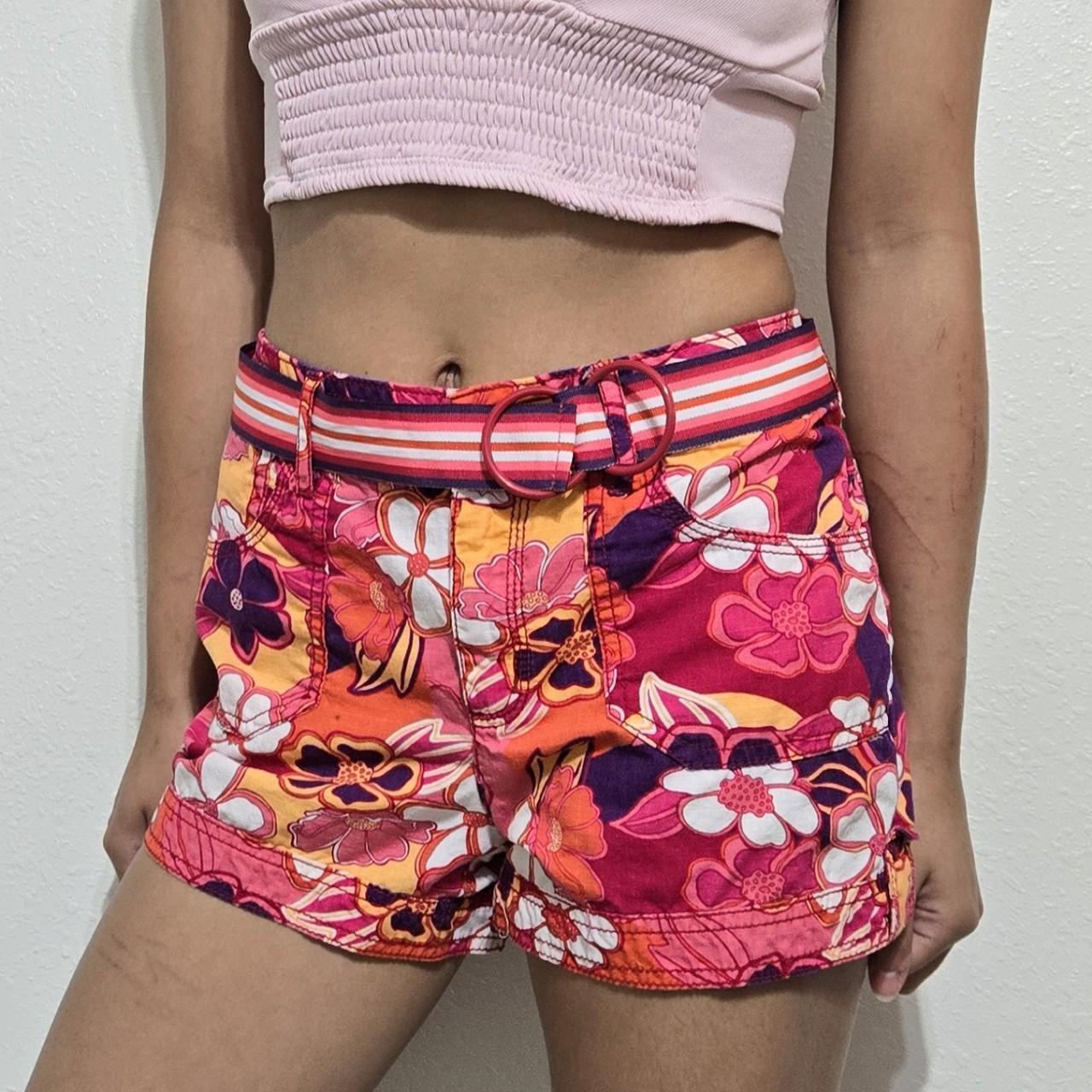 Vintage LIMITED TOO flower print shorts Size 14... - Depop