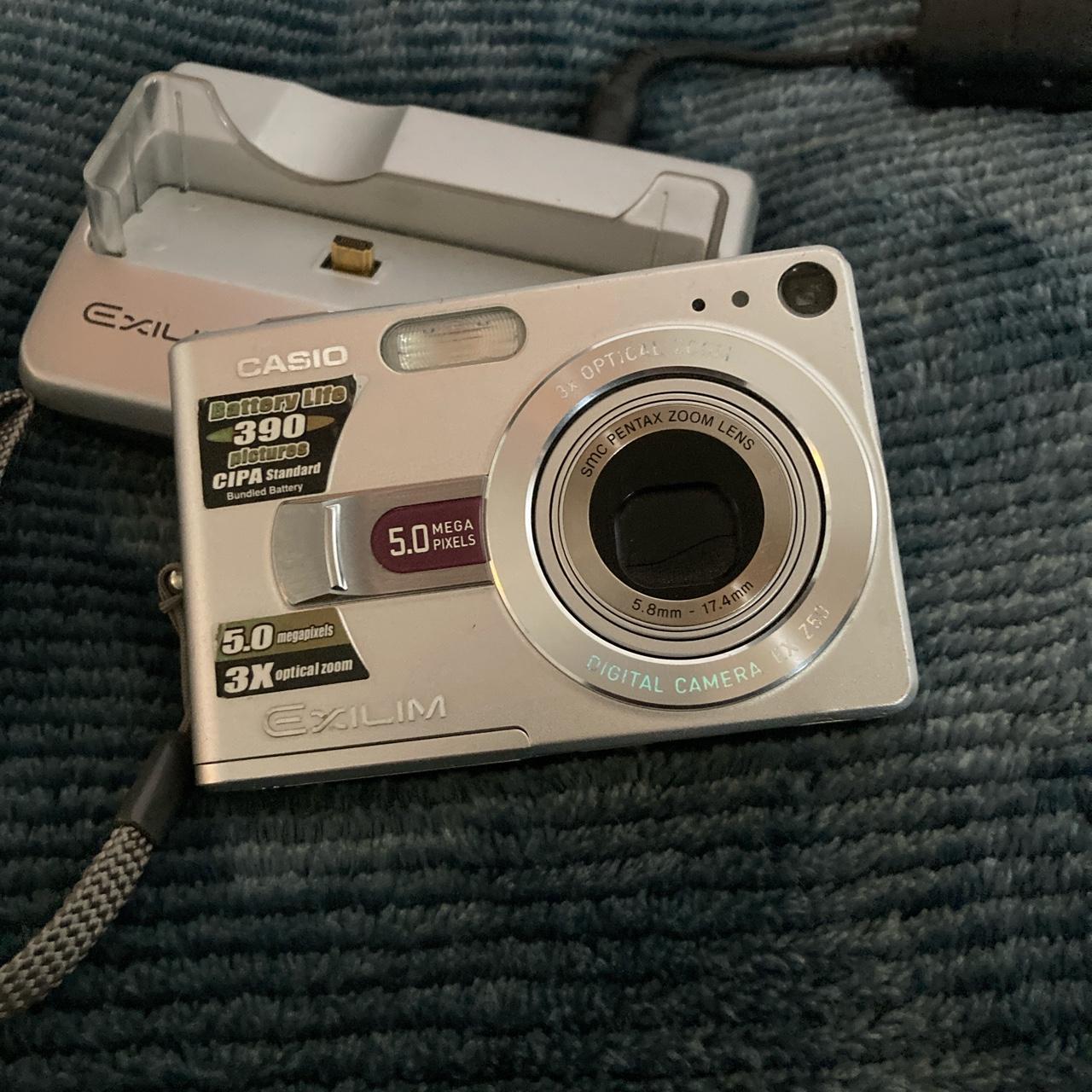 Casio point and shoot camera works good has charger... - Depop