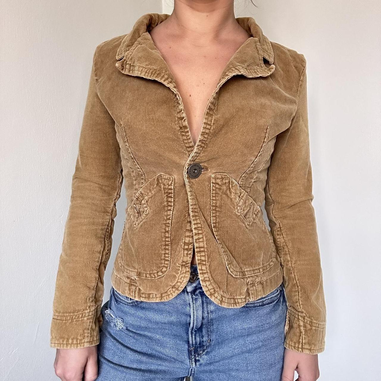 Rapsodia Corduroy Tan Jacket - Depop