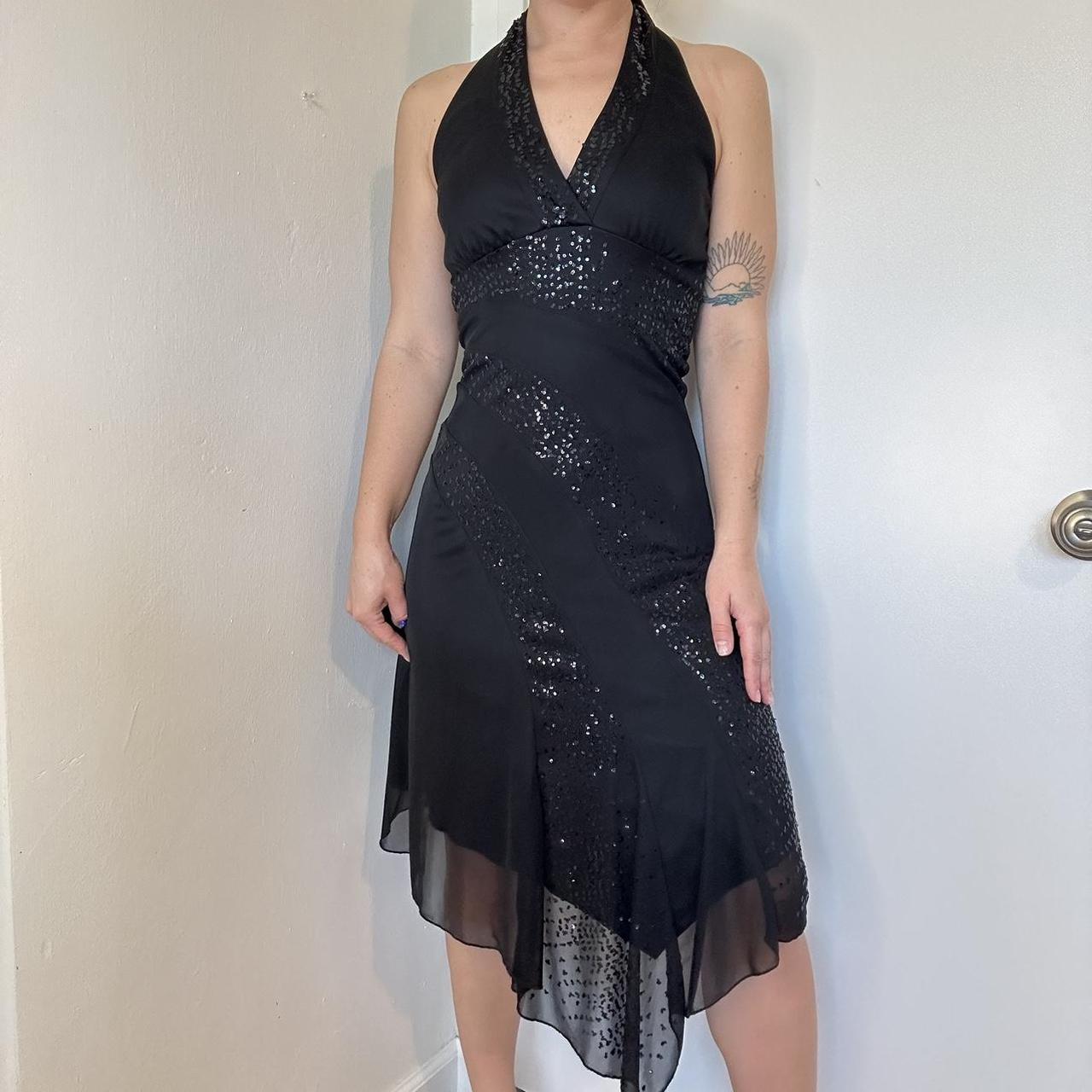 Rampage Sparkly Halter Dress - Depop