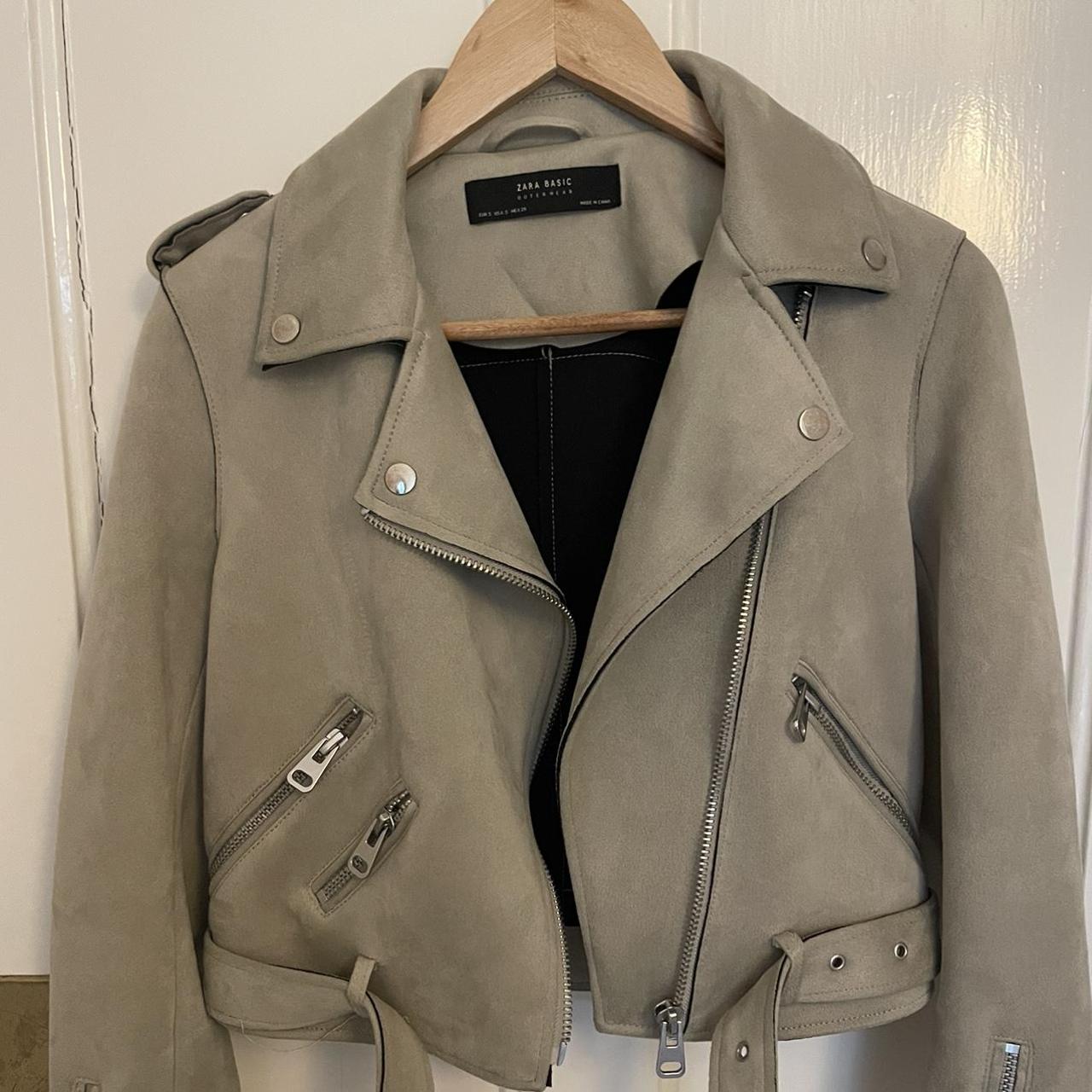 Suede Beige Jacket This lovely neutral Zara jacket... - Depop