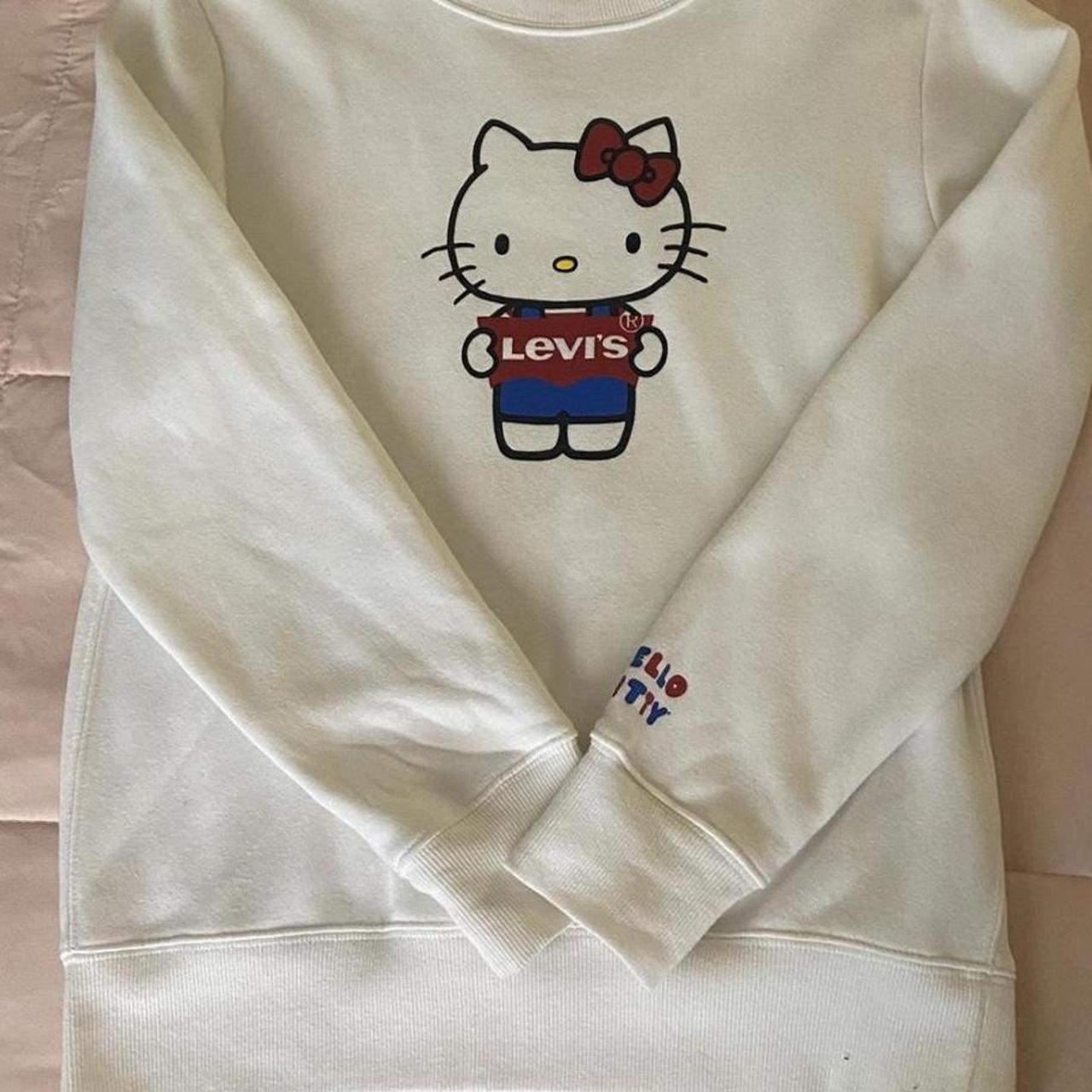 Really cute hello kitty sweat shirt Size L in kids... - Depop