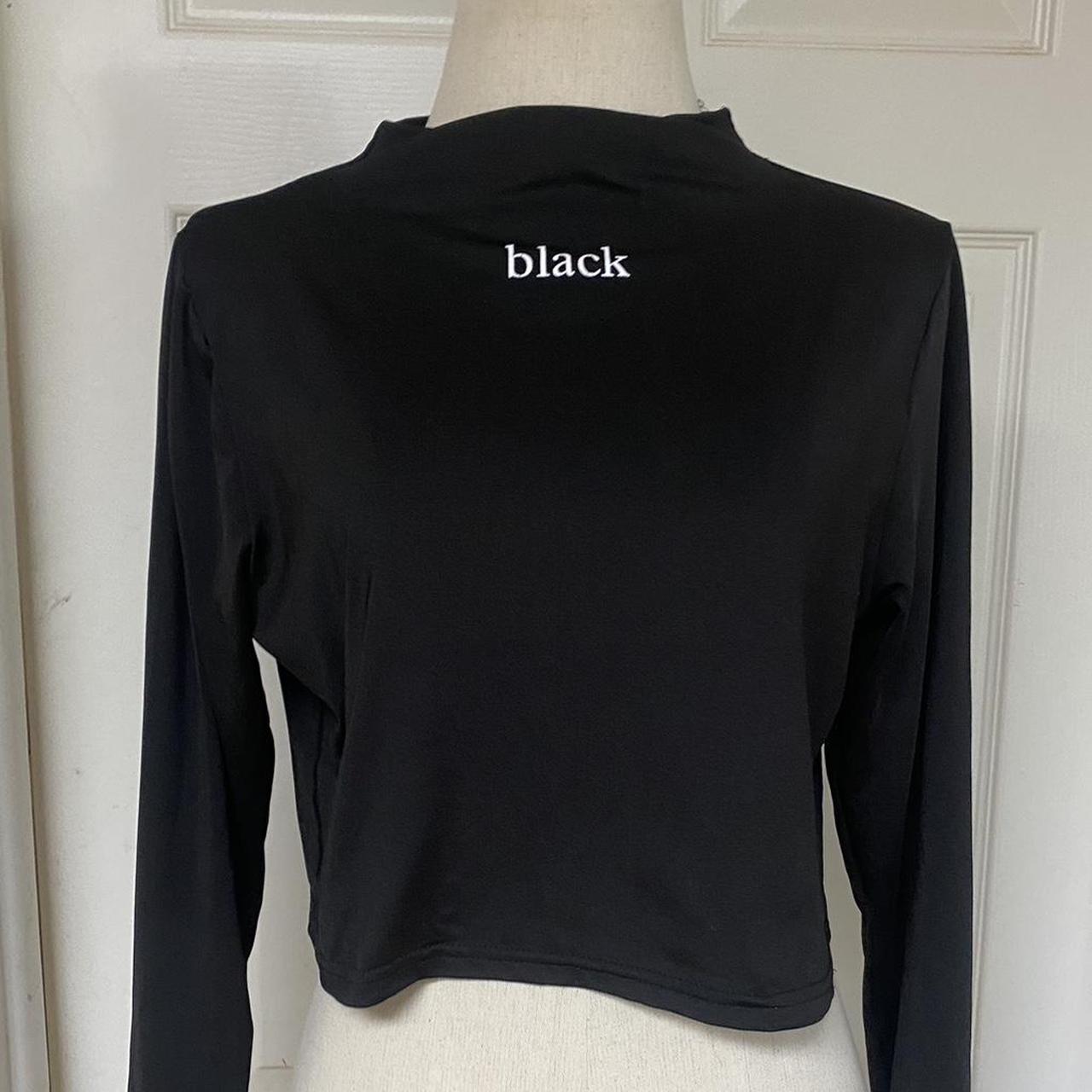 The perfect black brand crop top - Depop