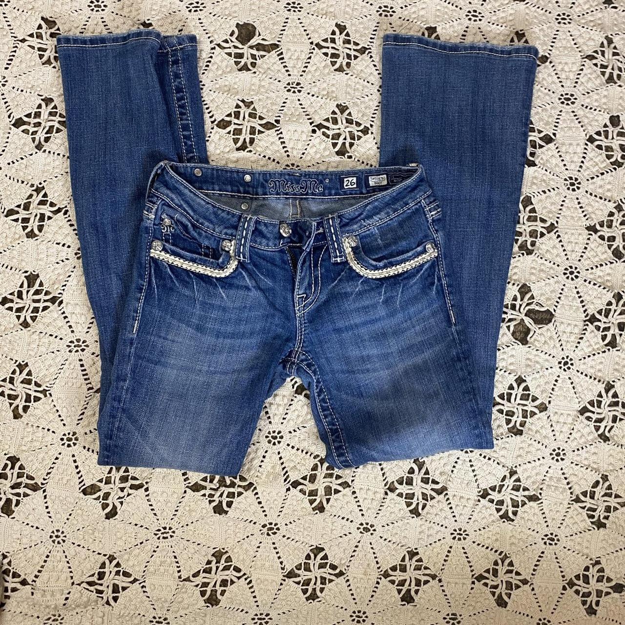 Miss me brand woman’s denim bootcut jeans size 26... - Depop