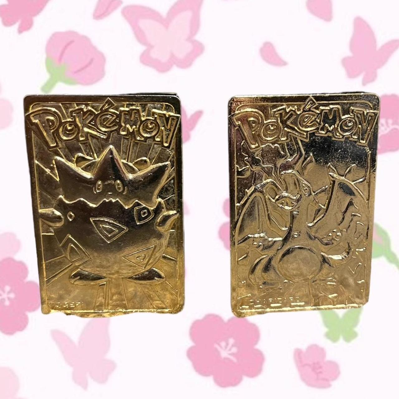 1999 BURGER KING 24K GOLD PLATED POKÉMON CARDS... - Depop