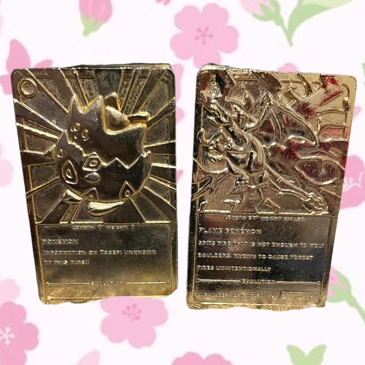 1999 BURGER KING 24K GOLD PLATED POKÉMON CARDS... - Depop