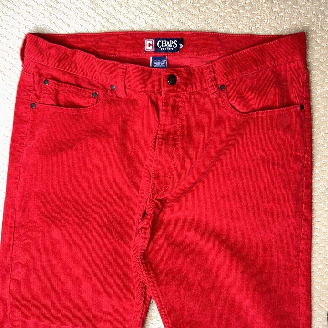 Chaps Red Corduroy Pants So much 🔥on these pants.... - Depop