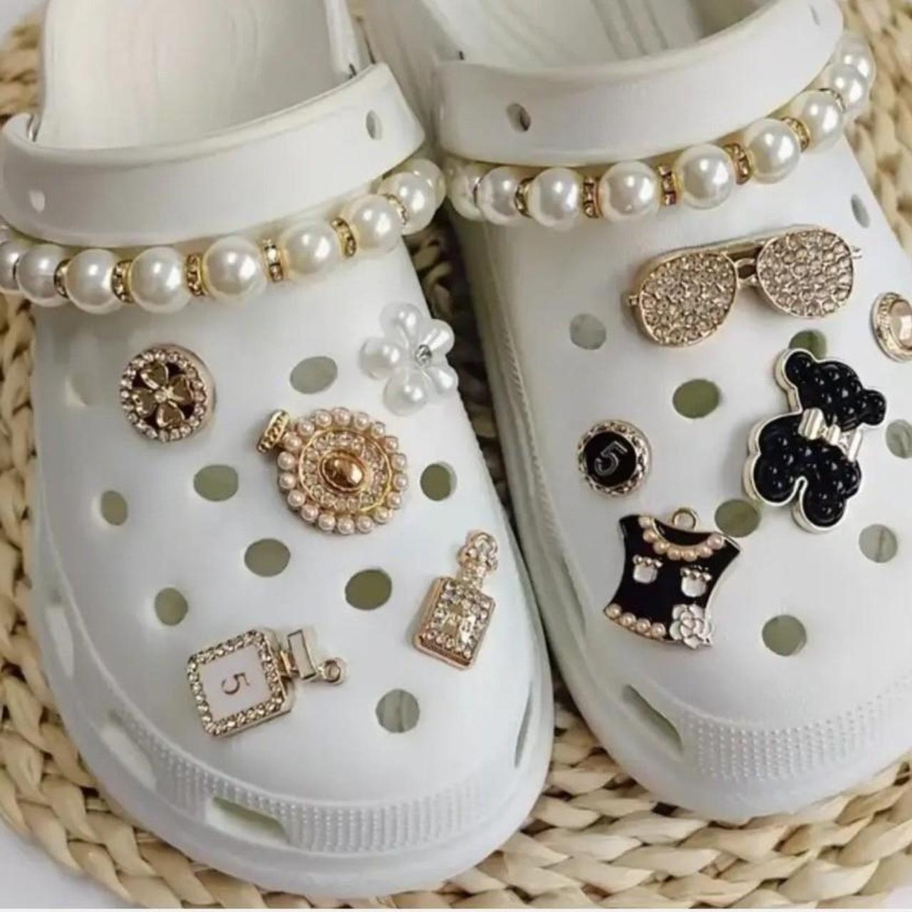 These beautiful crystal bling croc charms will turn... - Depop