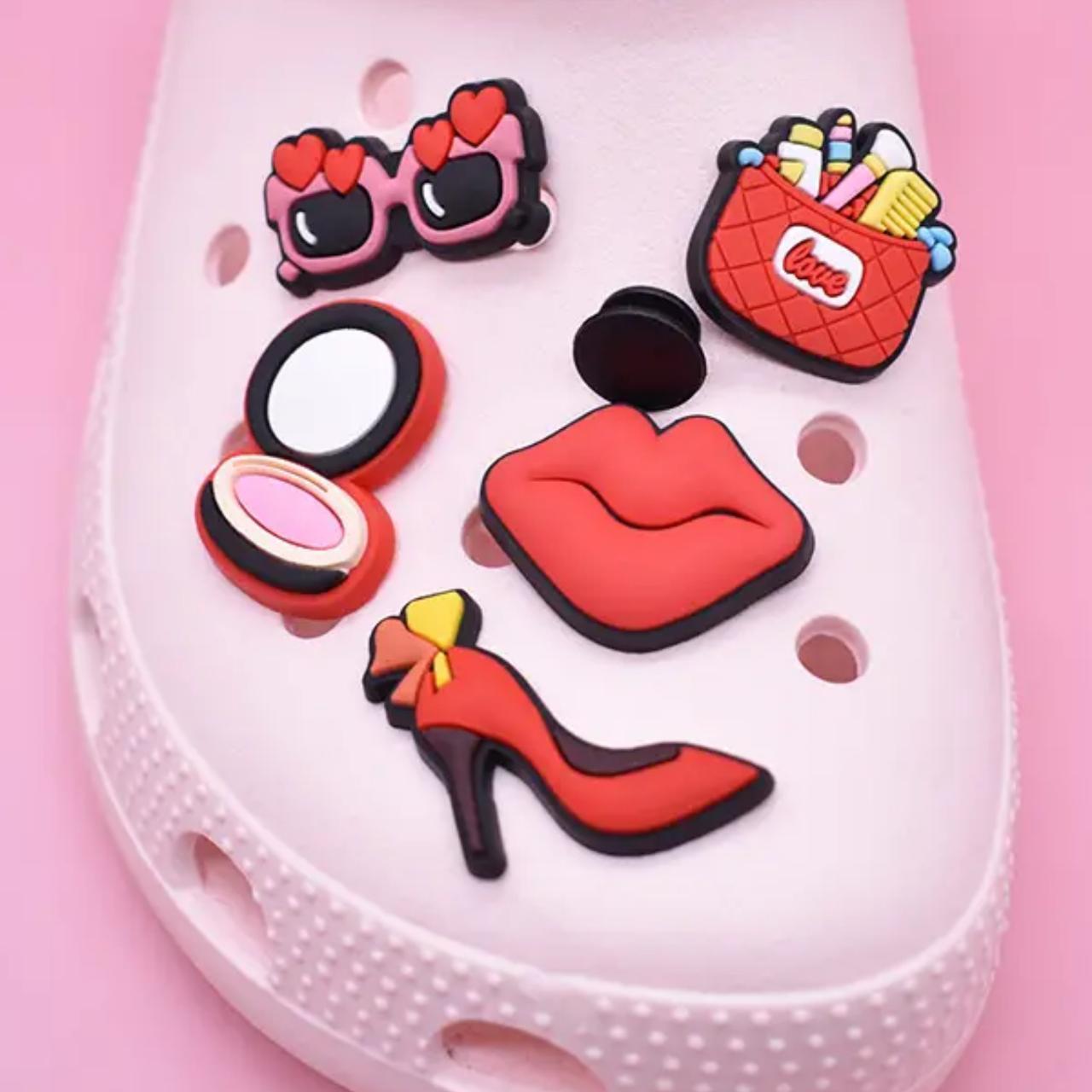 These 13 pieces stylish croc charms are girly and... - Depop