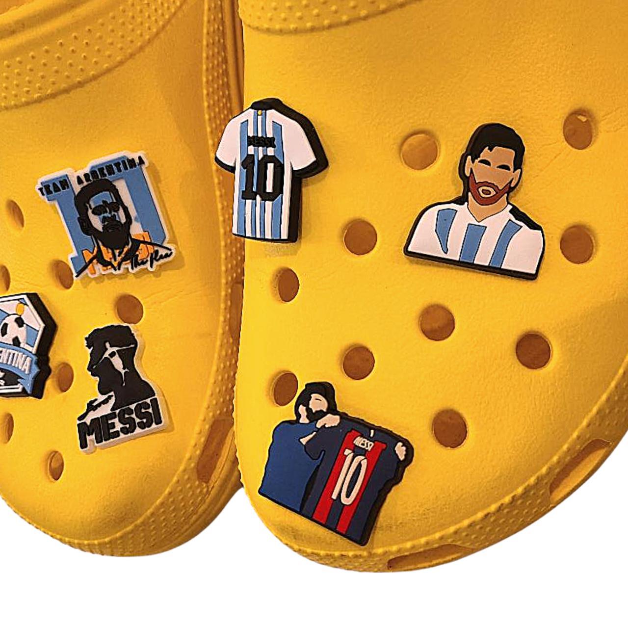 Get these cool 7 pieces of Messi Croc charms. Take... - Depop