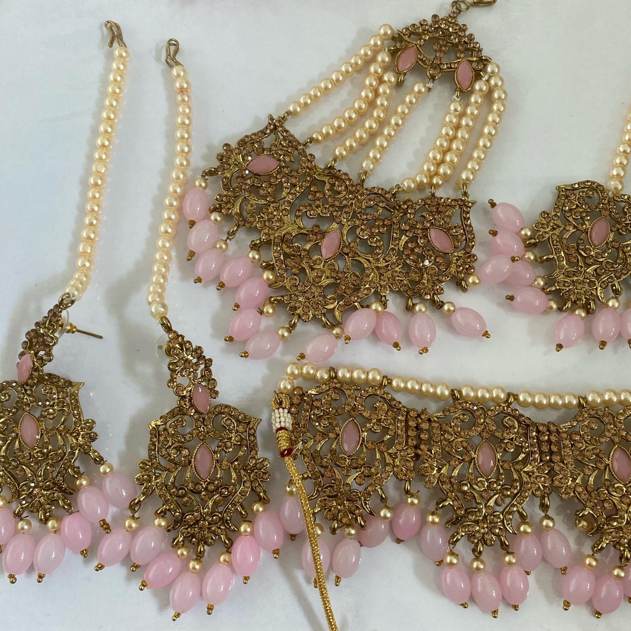 Pakistani choker set. Brand new with packaging.... - Depop