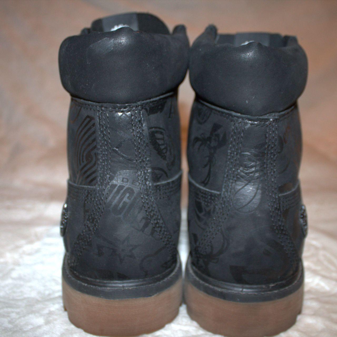 Timberland NBA Boots 6 Inch Black Gum Sole... | Depop