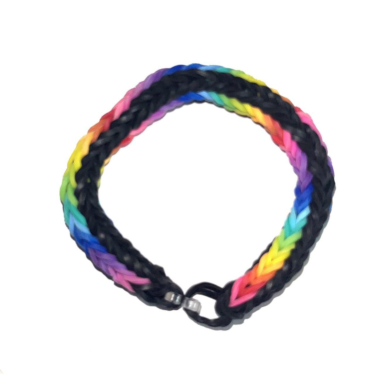 Rainbow Loom double fish tale rainbow Scenecore... | Depop