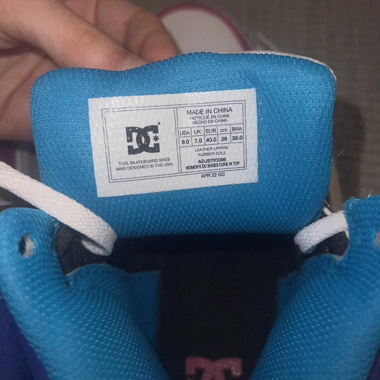 DC High tops multicolored barely worn Size 9 Womans... | Depop