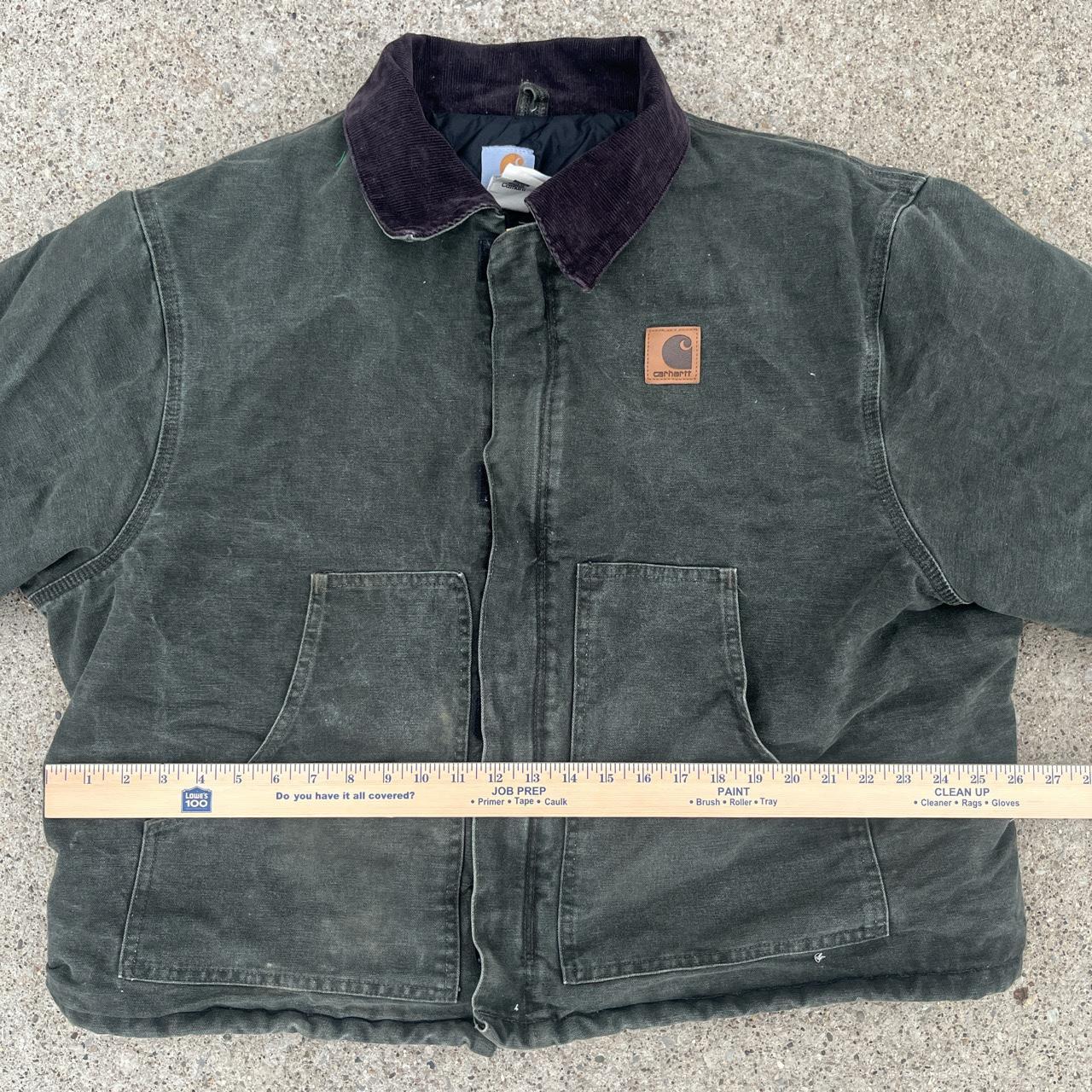 vintage green Carhartt J22 MOS artic lined Sz... - Depop